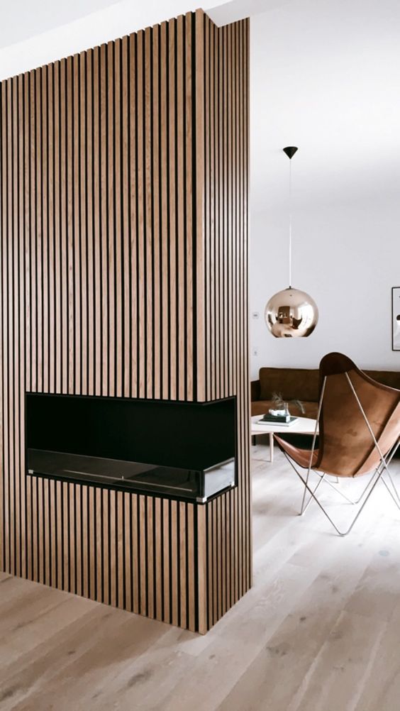 49 Trendy And Chic Fluted Fireplace Ideas - DigsDigs