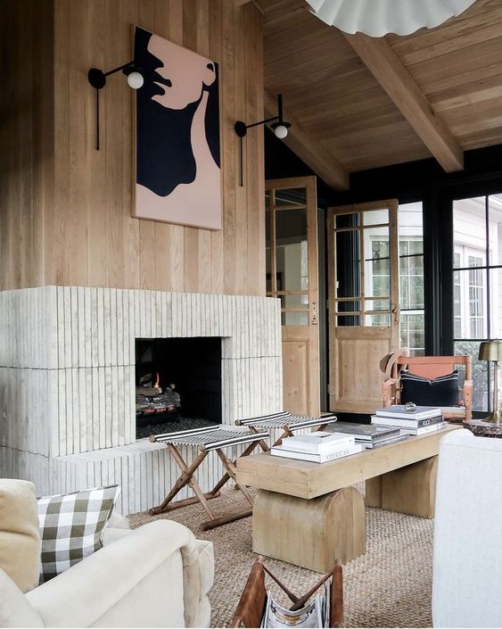 49 Trendy And Chic Fluted Fireplace Ideas - DigsDigs