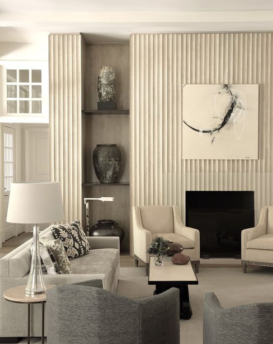 49 Trendy And Chic Fluted Fireplace Ideas - DigsDigs