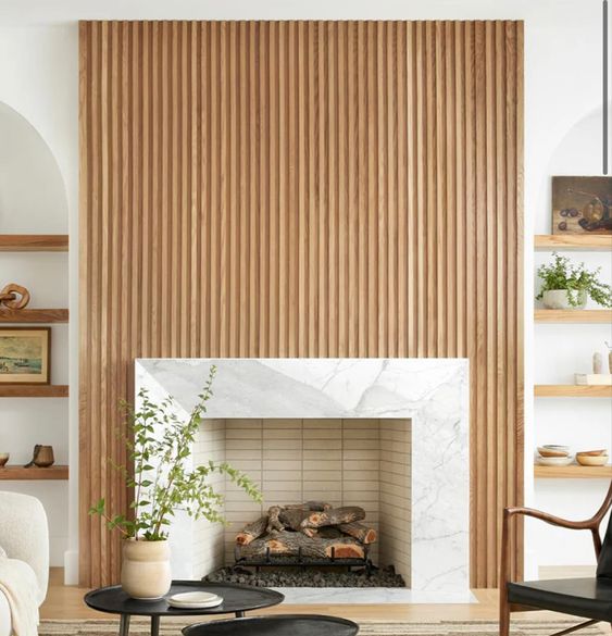 49 Trendy And Chic Fluted Fireplace Ideas - DigsDigs