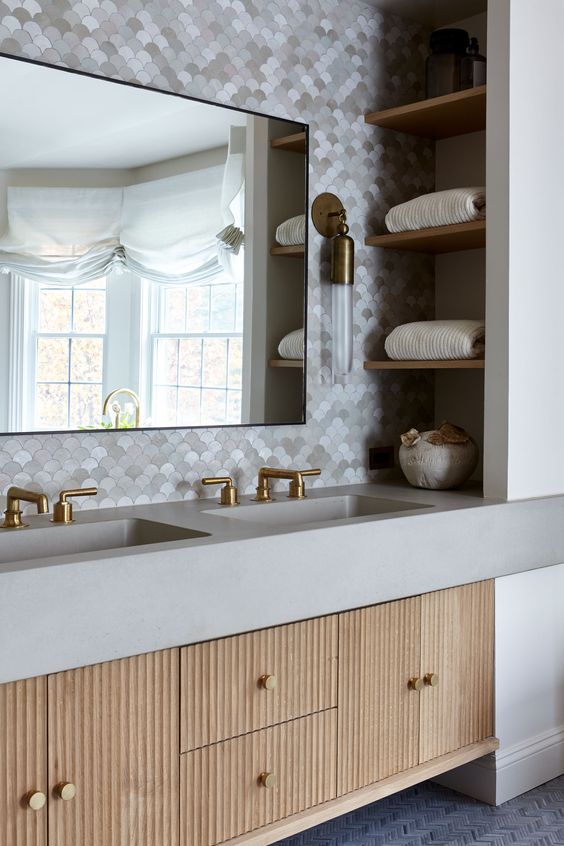 62 Trendy And Sophisticated Fluted Vanities - DigsDigs