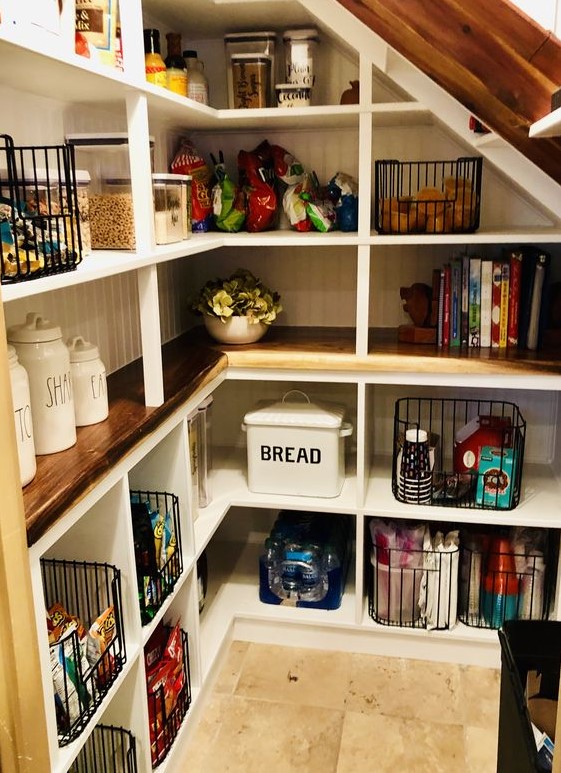 43 Smart Under The Stairs Pantry Ideas - DigsDigs