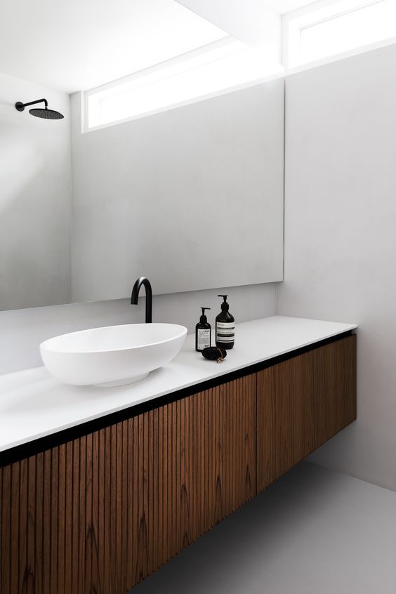 62 Trendy And Sophisticated Fluted Vanities - DigsDigs