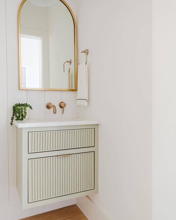 62 Trendy And Sophisticated Fluted Vanities - DigsDigs