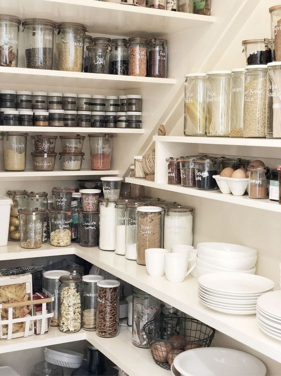 43 Smart Under The Stairs Pantry Ideas - DigsDigs