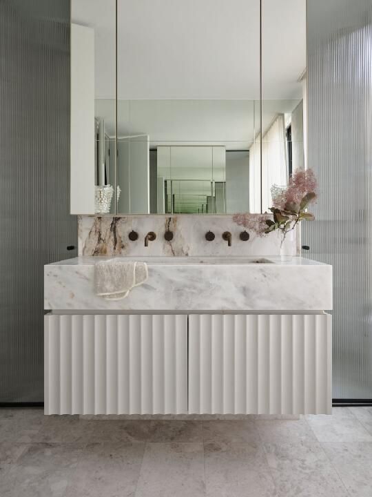 62 Trendy And Sophisticated Fluted Vanities - DigsDigs