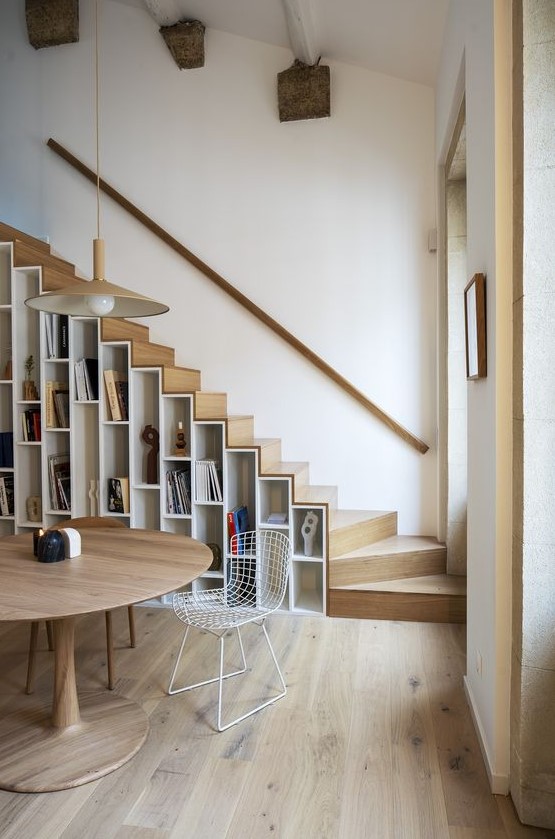66 Smart Built-In Staircase Storage Ideas - DigsDigs