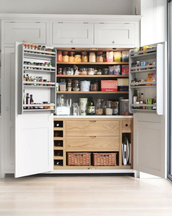 50 Smart And Cool Built-In Pantry Ideas - DigsDigs