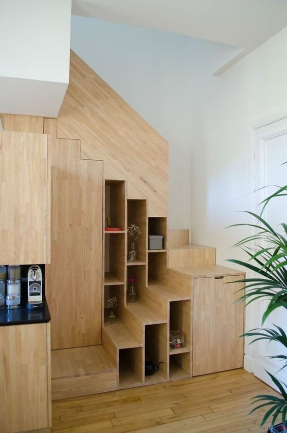 66 Smart Built-In Staircase Storage Ideas - DigsDigs