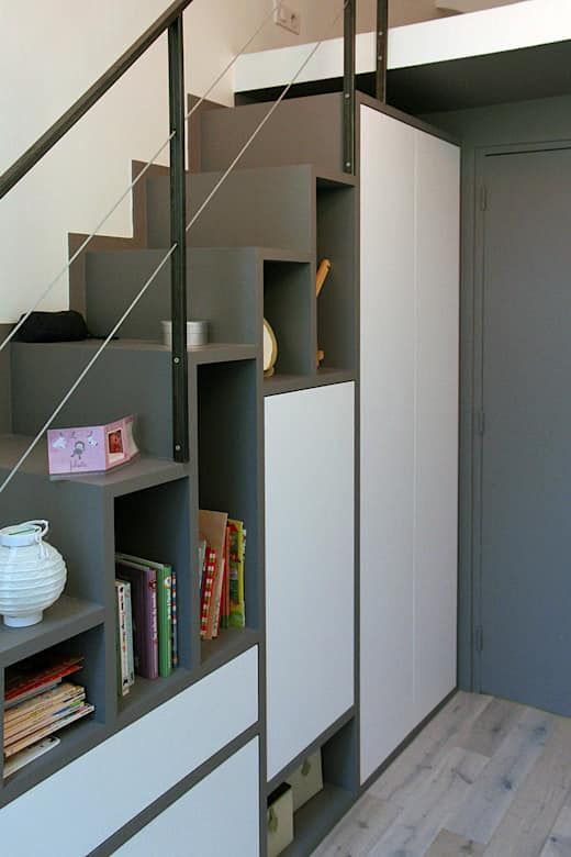 66 Smart Built-In Staircase Storage Ideas - DigsDigs