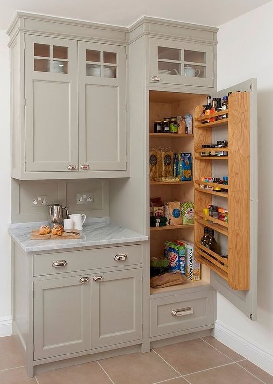 50 Smart And Cool Built-In Pantry Ideas - DigsDigs