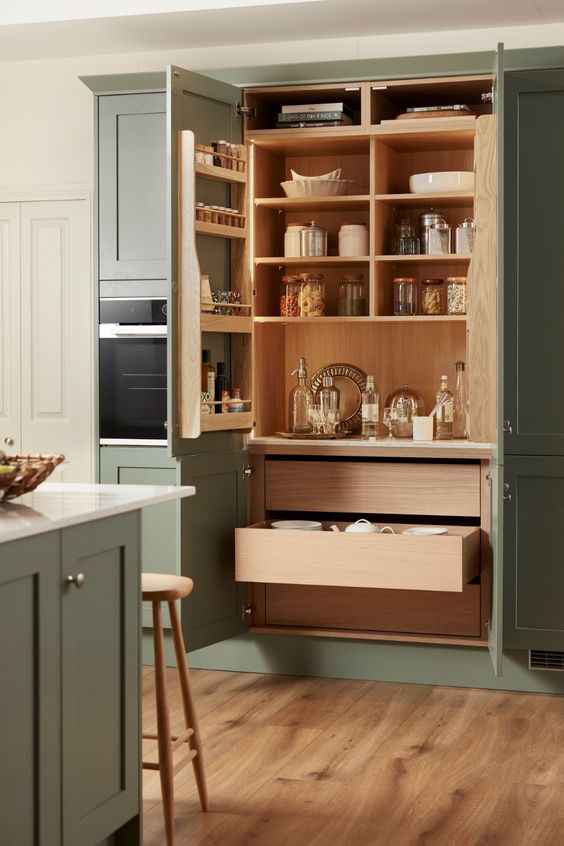 50 Smart And Cool Built-In Pantry Ideas - DigsDigs