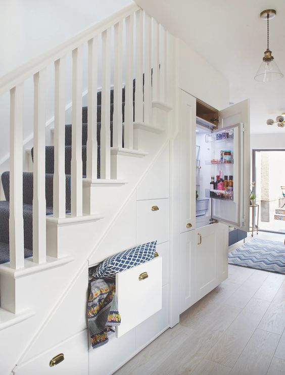 66 Smart Built-In Staircase Storage Ideas - DigsDigs