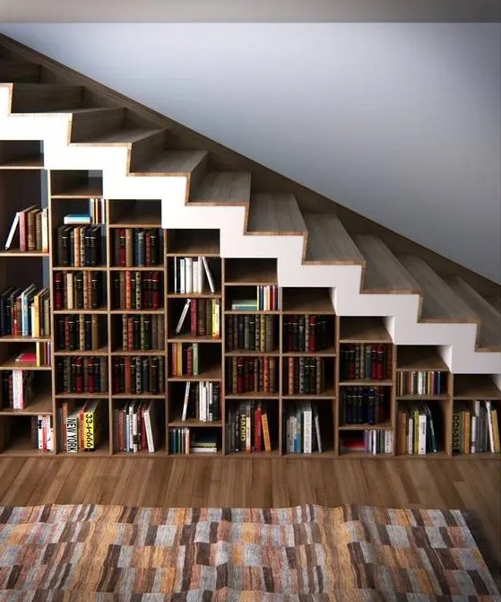 66 Smart Built-In Staircase Storage Ideas - DigsDigs