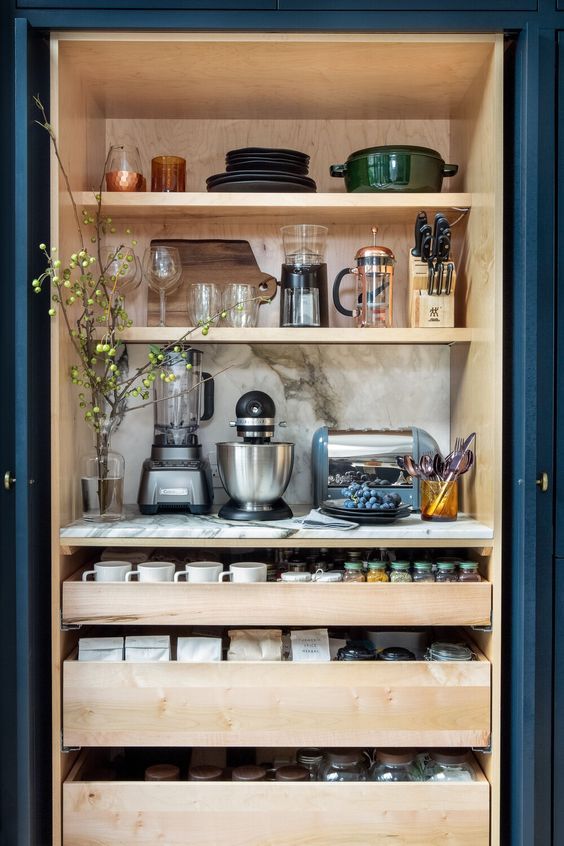 50 Smart And Cool Built-In Pantry Ideas - DigsDigs