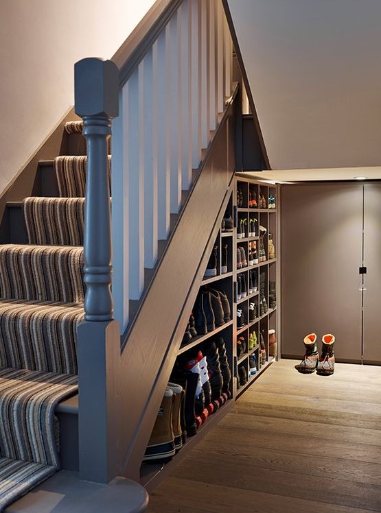 66 Smart Built-In Staircase Storage Ideas - DigsDigs