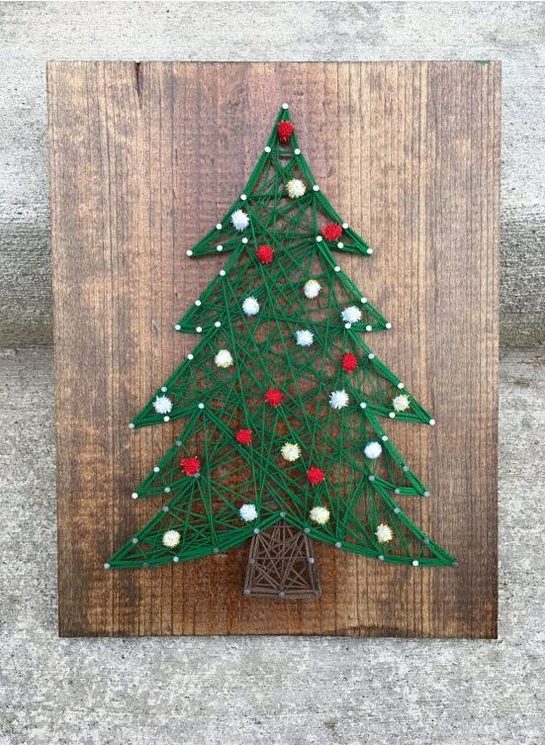 59 Inspiring Christmas String Art Decor Ideas - DigsDigs