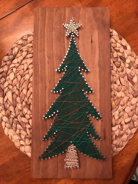 59 Inspiring Christmas String Art Decor Ideas - DigsDigs
