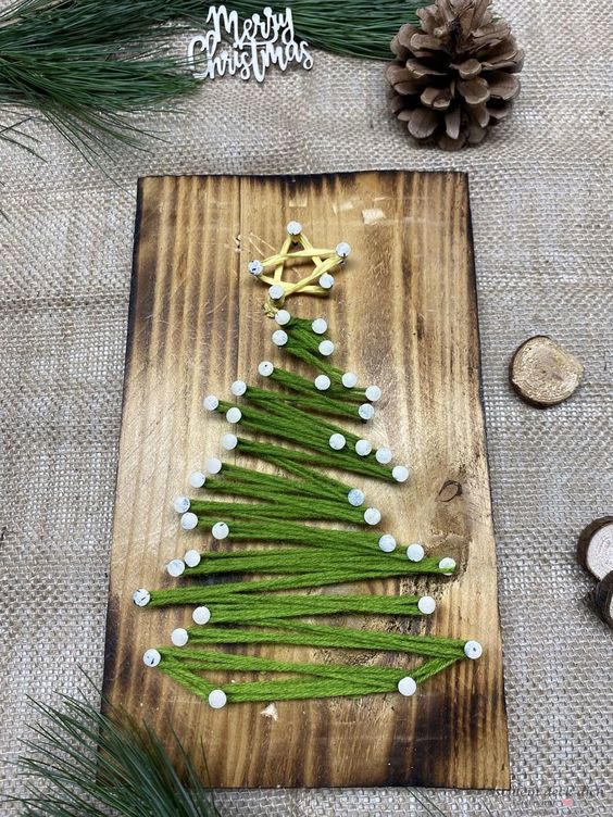 59 Inspiring Christmas String Art Decor Ideas - DigsDigs