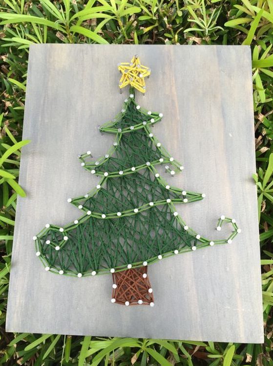 59 Inspiring Christmas String Art Decor Ideas - DigsDigs