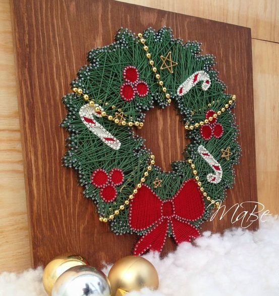 59 Inspiring Christmas String Art Decor Ideas - DigsDigs