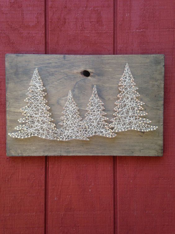 59 Inspiring Christmas String Art Decor Ideas - DigsDigs