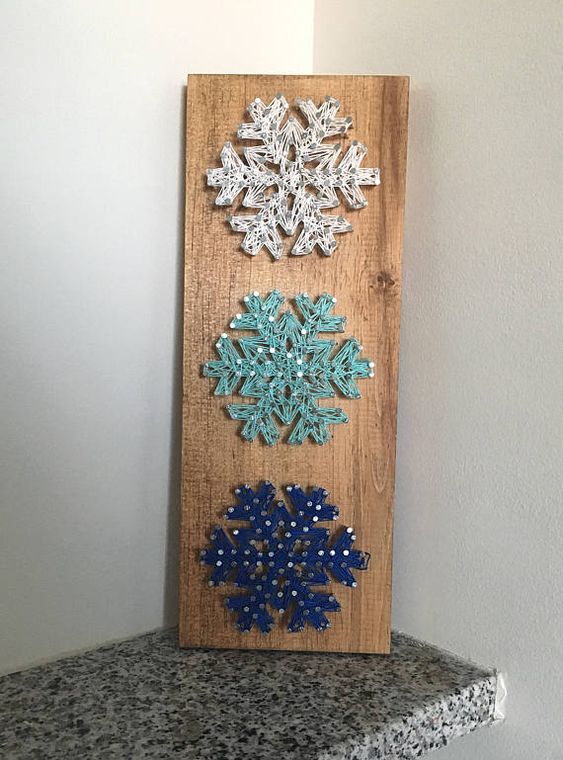 59 Inspiring Christmas String Art Decor Ideas - DigsDigs