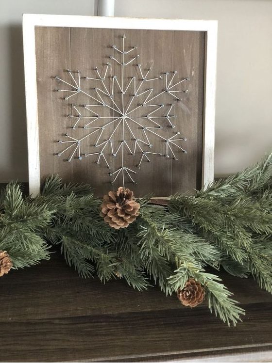 59 Inspiring Christmas String Art Decor Ideas - DigsDigs