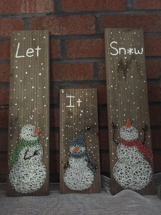 59 Inspiring Christmas String Art Decor Ideas - DigsDigs