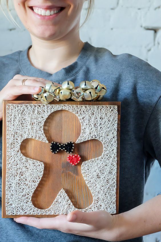 59 Inspiring Christmas String Art Decor Ideas - DigsDigs