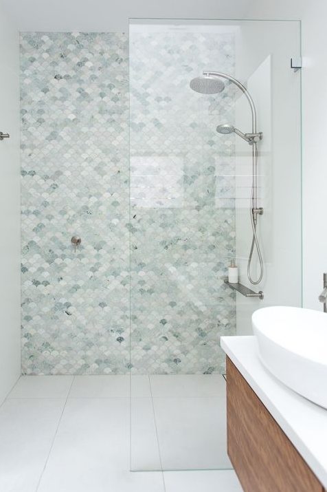 67 Whimsy Fish Scale Tile Ideas For Bathrooms - DigsDigs