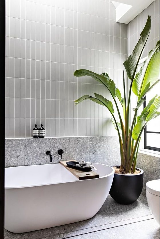 60 Trendy Stacked Tile Ideas For Bathrooms - DigsDigs