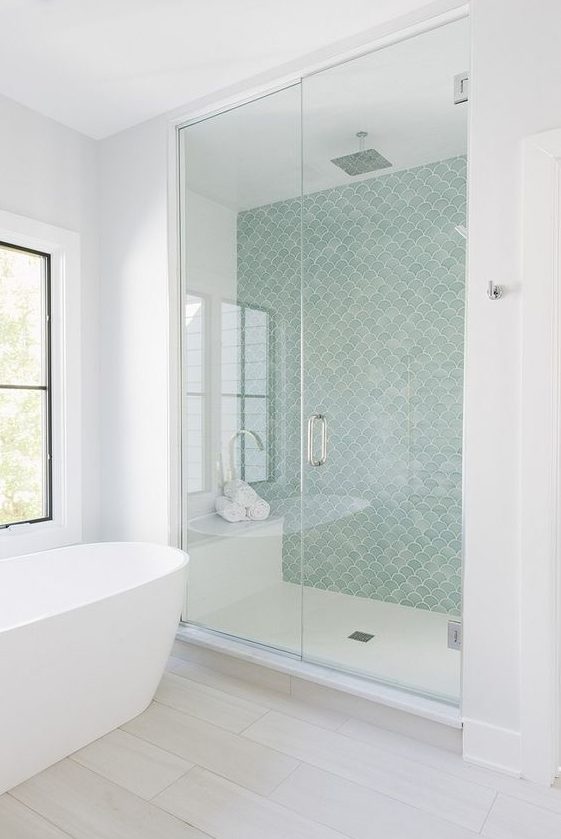 67 Whimsy Fish Scale Tile Ideas For Bathrooms - DigsDigs