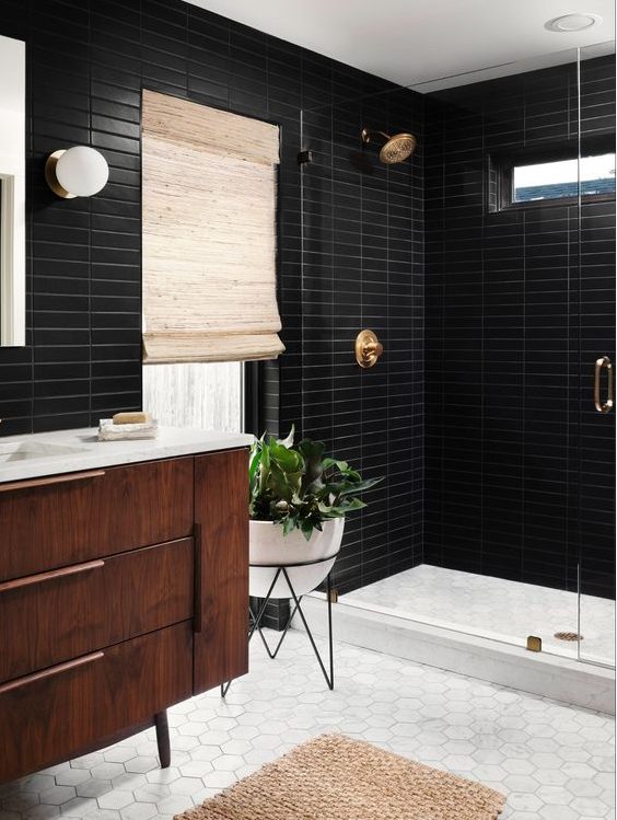 60 Trendy Stacked Tile Ideas For Bathrooms - DigsDigs