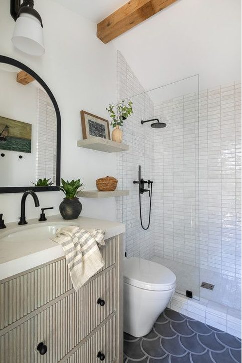 60 Trendy Stacked Tile Ideas For Bathrooms - DigsDigs