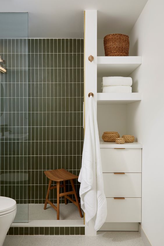 60 Trendy Stacked Tile Ideas For Bathrooms - DigsDigs