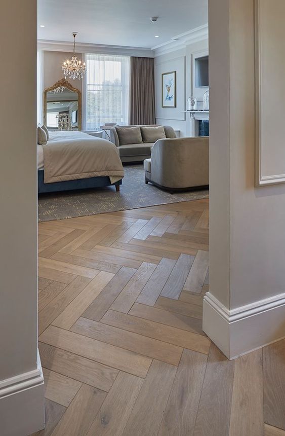 56 Elegant And Eye-Catchy Herringbone Floor Ideas - DigsDigs