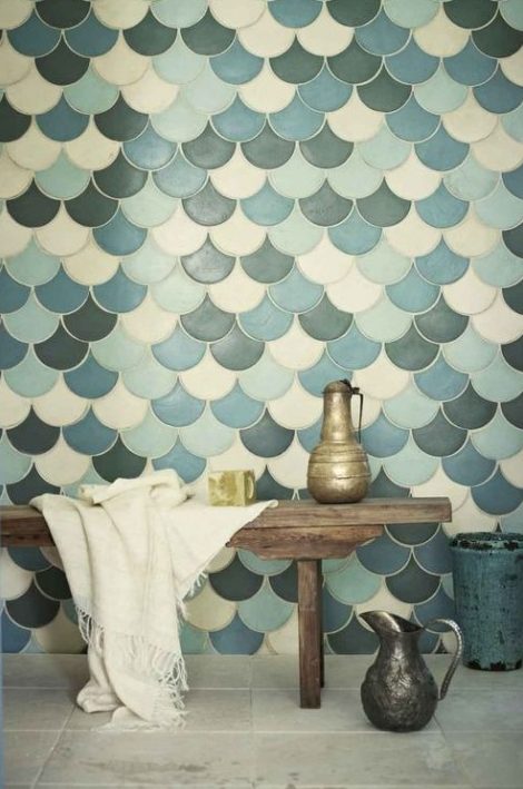 67 Whimsy Fish Scale Tile Ideas For Bathrooms - DigsDigs