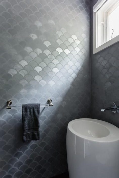 67 Whimsy Fish Scale Tile Ideas For Bathrooms - DigsDigs