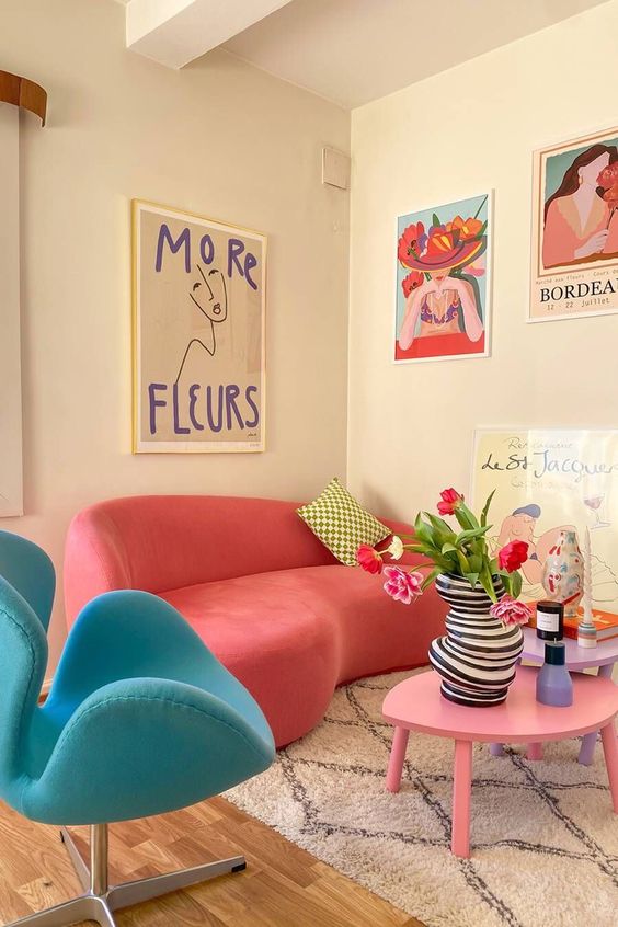 61 Adorable Dopamine Decor Ideas - DigsDigs