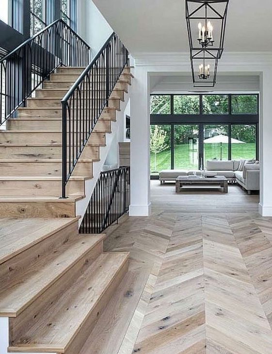 57 Elegant And Chic Chevron Flooring Ideas - DigsDigs