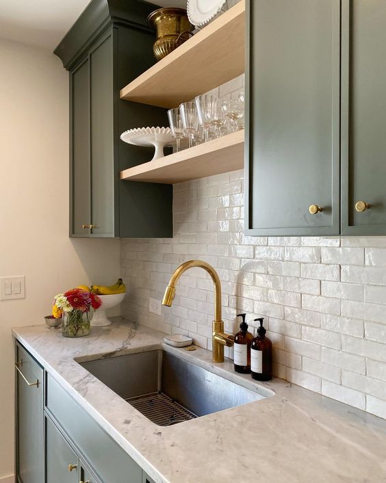 60 Edgy And Trendy Zellige Tile Backsplashes - DigsDigs