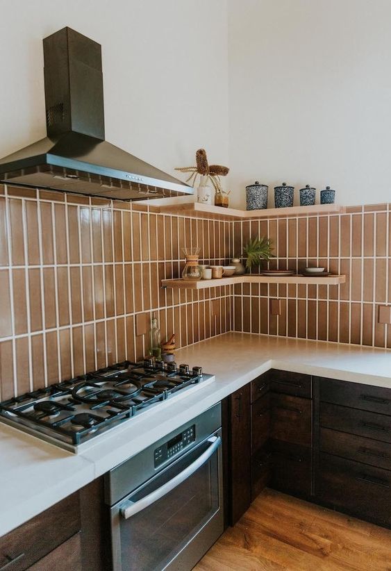 61 Trendy Kitchen Stacked Tile Ideas - DigsDigs