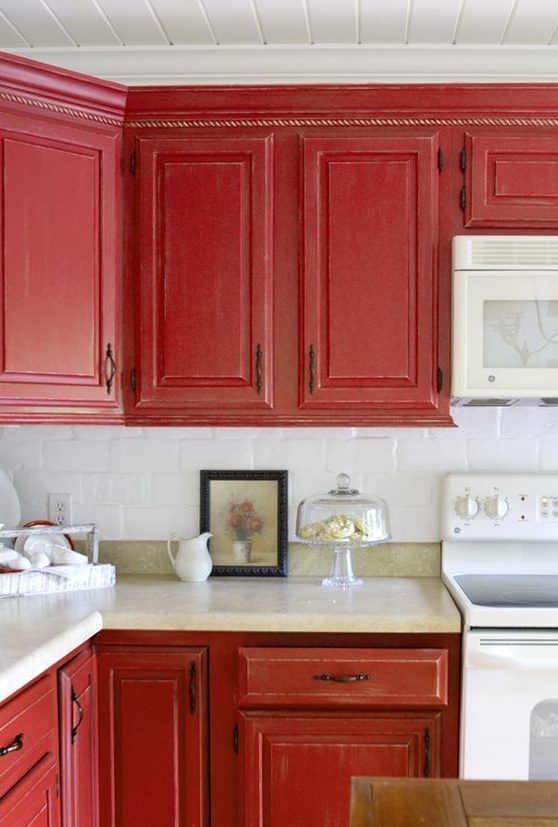 49 Sophisticated Burgundy Kitchen Decor Ideas - DigsDigs