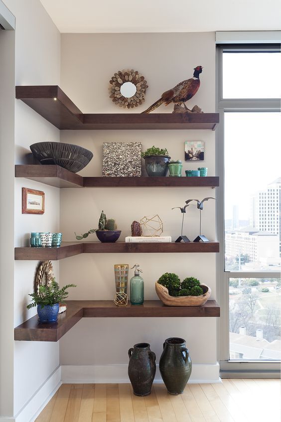 64 Space-Saving Corner Shelves Ideas - DigsDigs