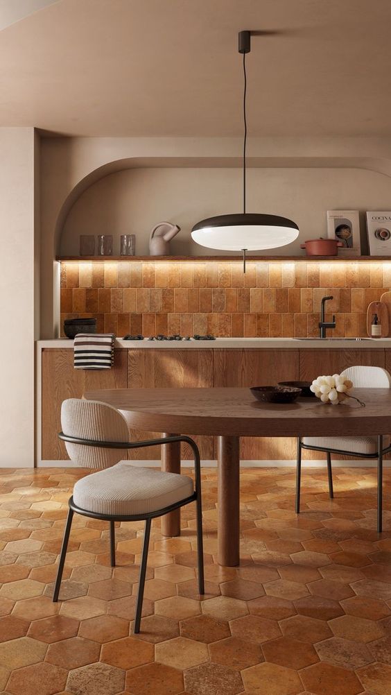 45 Trendy Terracotta Tile Kitchen Decor Ideas - DigsDigs