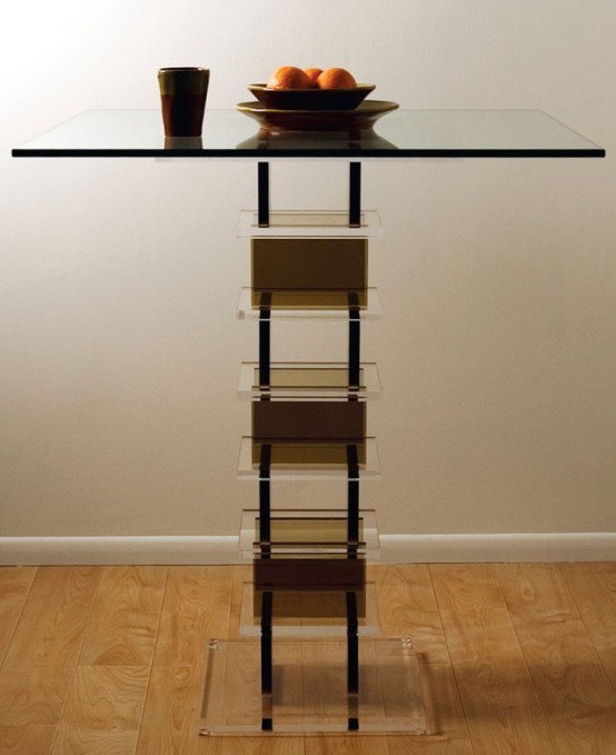 Beautiful Glass Bar Tables by H.studio - DigsDigs