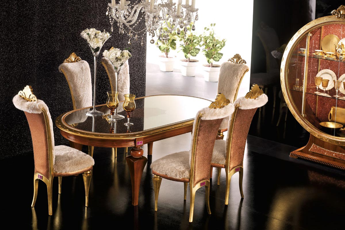 Luxury Dining Room Set - Tiffany by AltaModa - DigsDigs