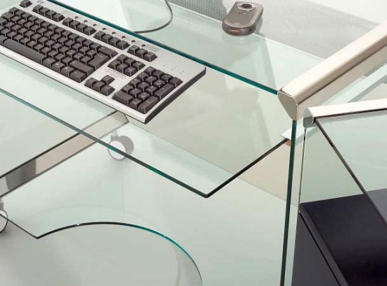 Mobile Glass Workstation - Movie Office by Gallotti&Radice - DigsDigs