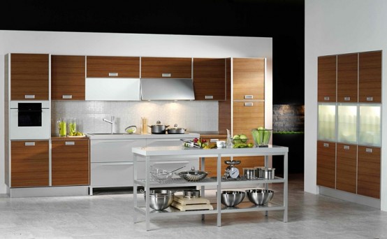25 Modern Kitchens In Wooden Finish - DigsDigs
